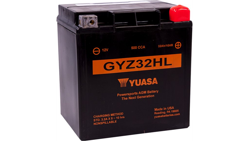 Yuasa Factory Activated High Performance 12 Volt AGM Battery - YUAM732 – SVS Powersports