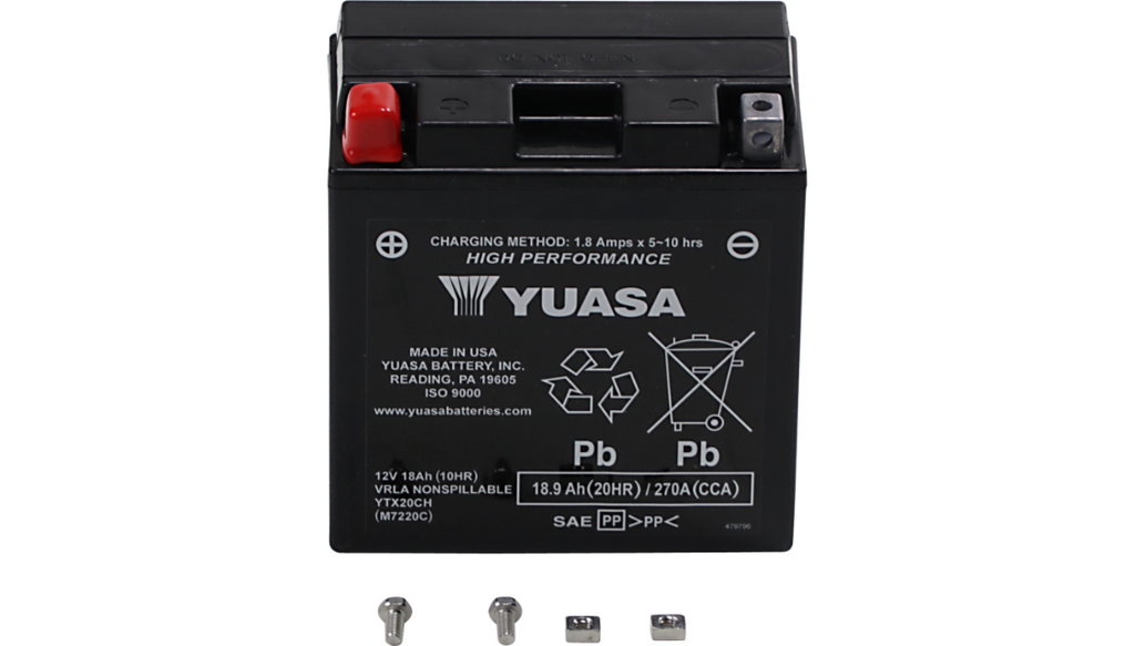 Yuasa Factory Activated 12 Volt High Performance AGM Maintenance-Free ...
