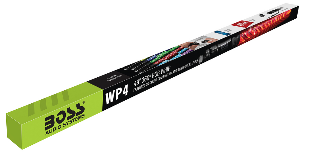 Boss Audio Remote-Controlled RGB LED Lighted Whips - 4 Feet - WP4 – SVS ...