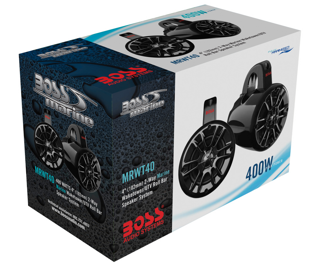 Boss Audio Bluetooth Gauge Mount Controller / Roll Cage Speaker Combo ...