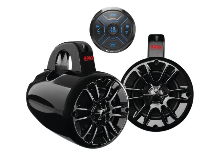 Boss Audio Bluetooth Gauge Mount Controller / Roll Cage Speaker Combo ...