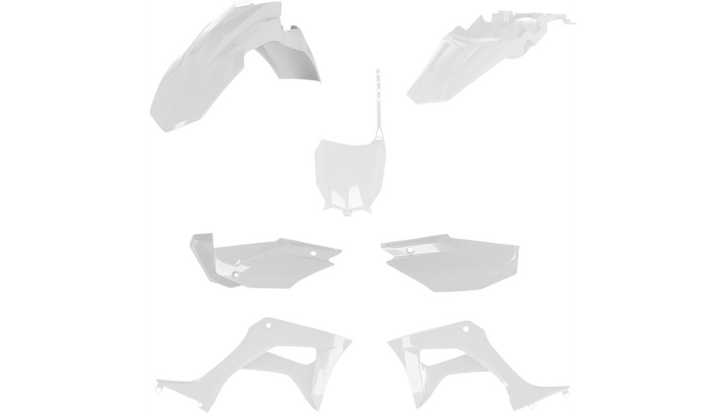 Acerbis Full Replacement Plastics Kit for 2019-23 Honda CRF110F - Whit ...